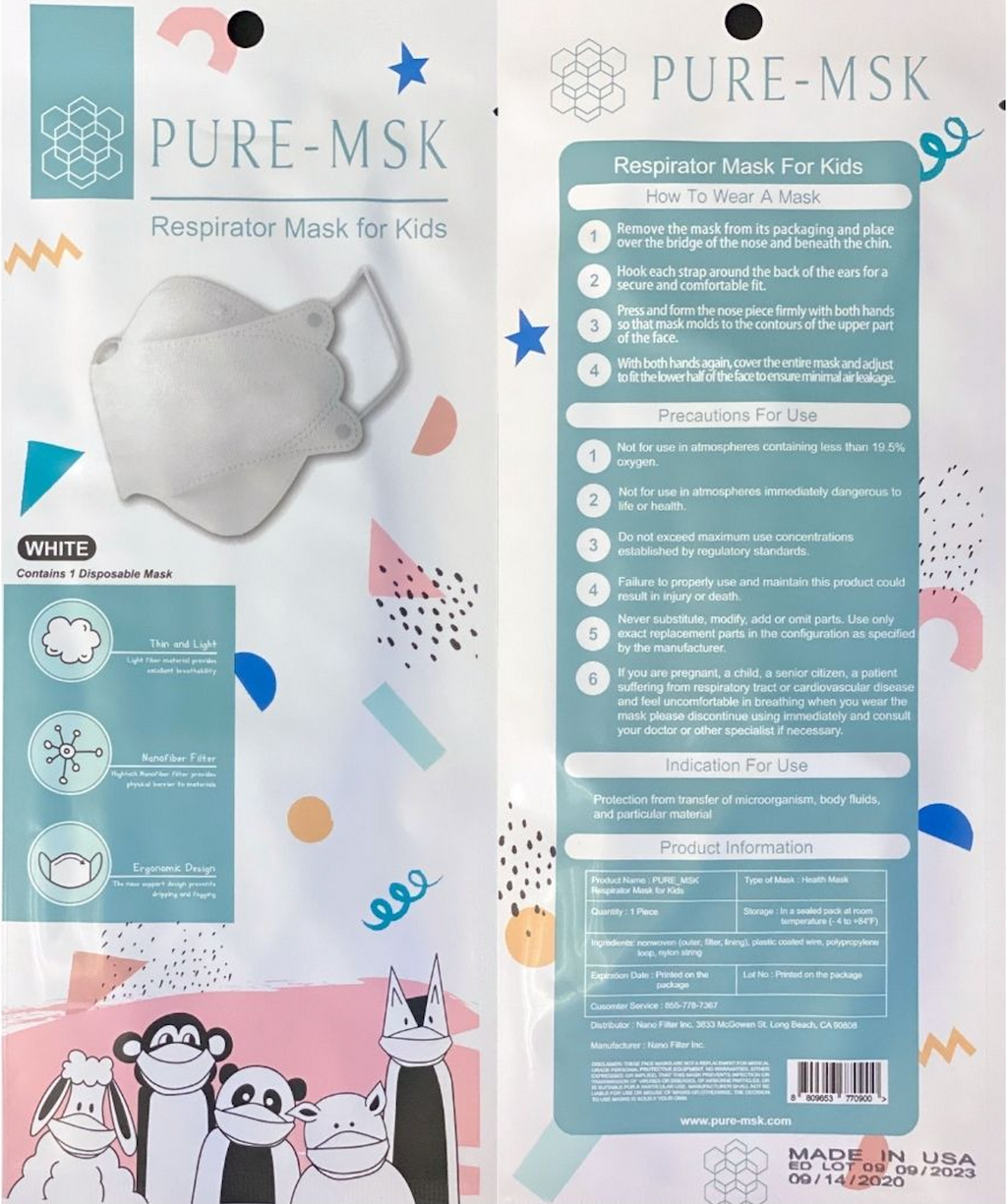 Pure-Msk Kids Face Masks Available Now – Fern Pine Distro